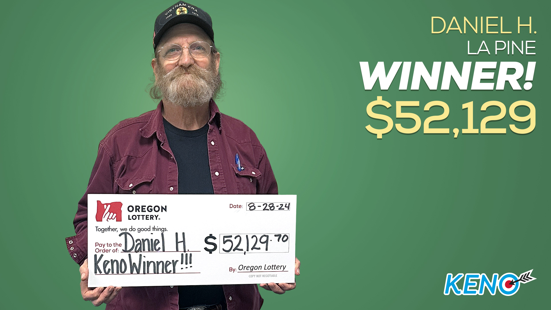 Daniel H - Keno Winner | Oregon Lottery