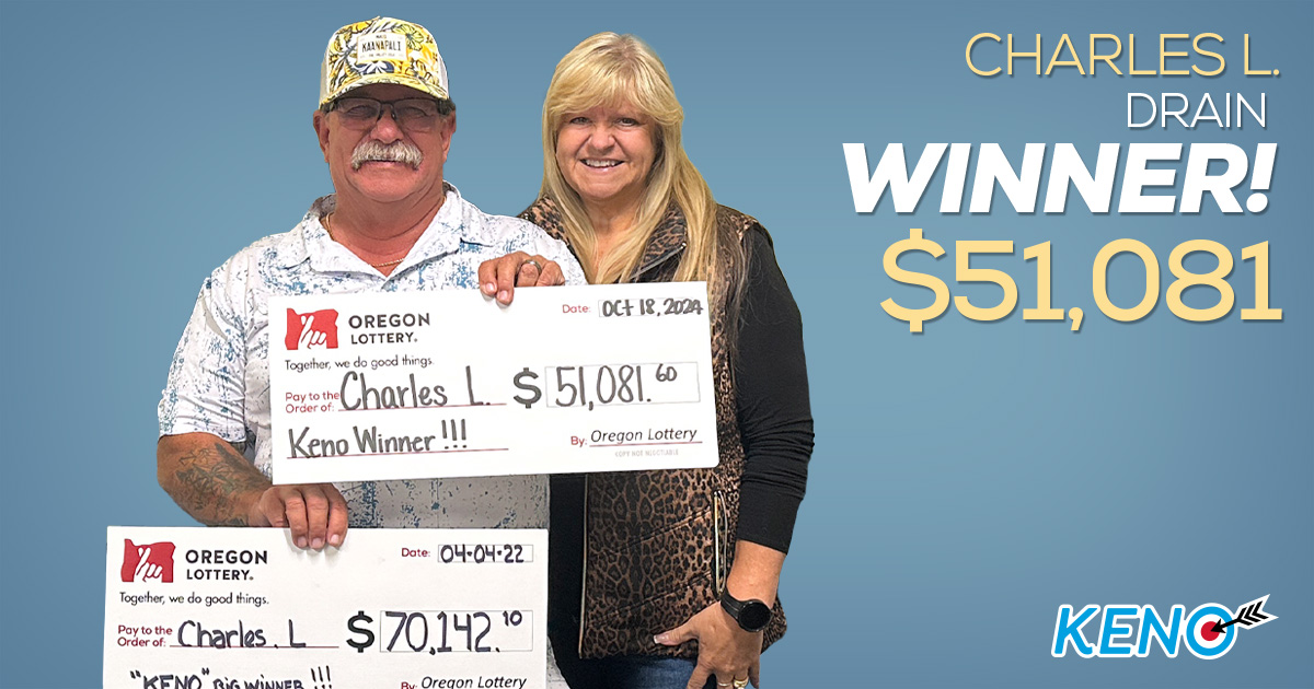 Charles L - Keno Winner | Oregon Lottery
