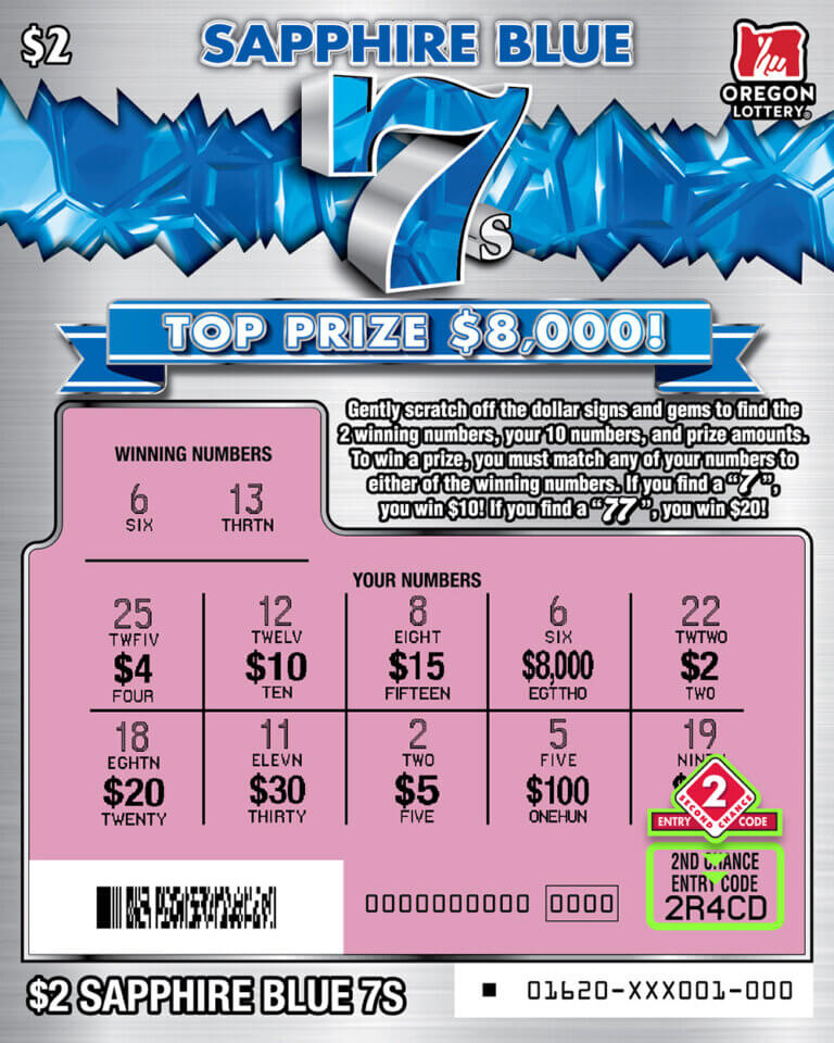 Sapphire Blue 7s – Lottery Scratch Tickets | Oregon Lottery