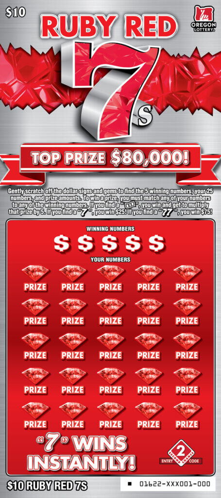 Ruby Red 7s - Lottery Scratch Tickets | Oregon Lottery