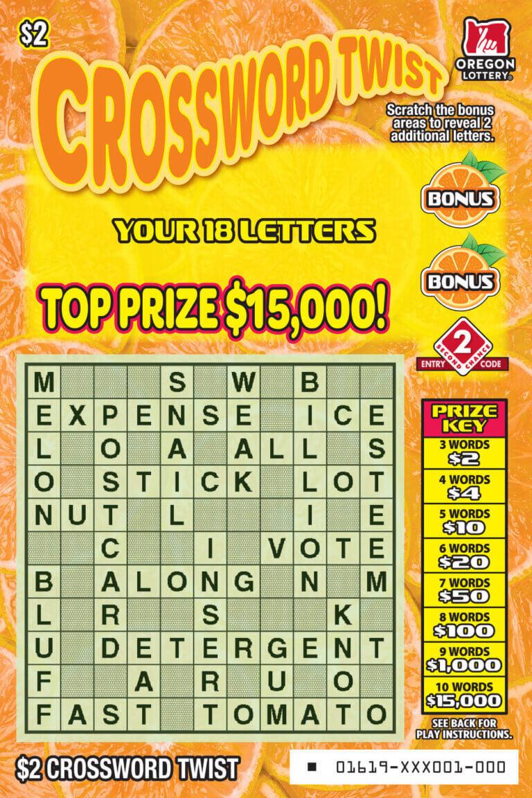 Crossword Twist – Lottery Scratch Tickets | Oregon Lottery
