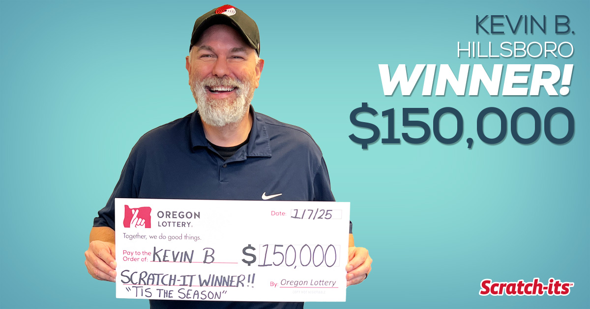 Kevin B - Oregon Lottery Scratch-it Winner