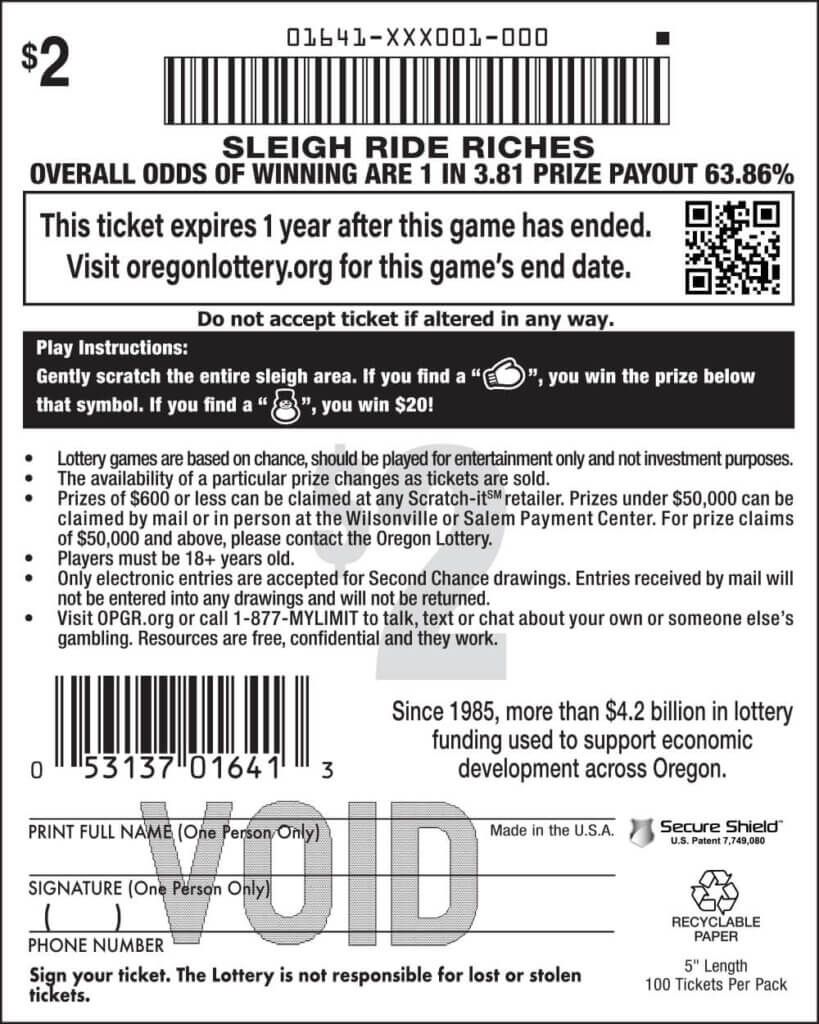 Sleigh Ride Riches – Lottery Scratch-its | Oregon Lottery