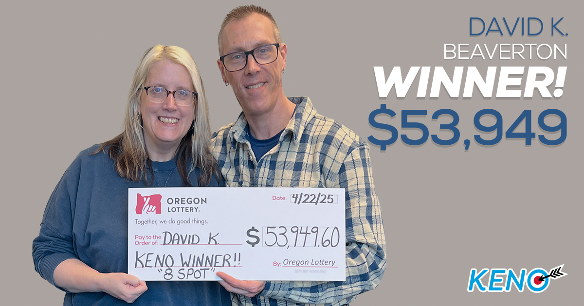 David K. - Keno Winner | Oregon Lottery