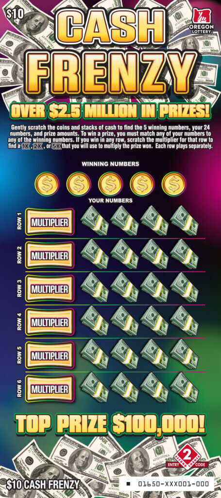 Cash Frenzy - Lottery Scratch Tickets | Oregon Lottery