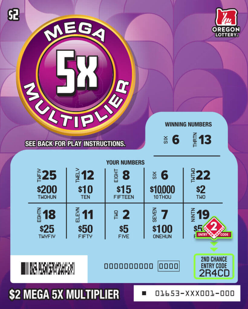 Mega 5X Multiplier - Lottery Scratch Tickets | Oregon Lottery