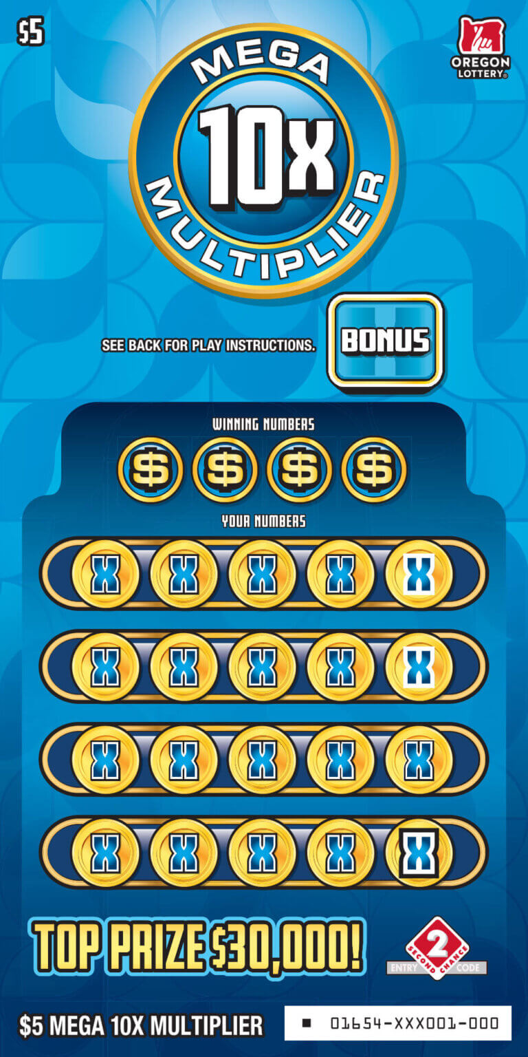 Mega 10X Multiplier - Lottery Scratch Tickets | Oregon Lottery