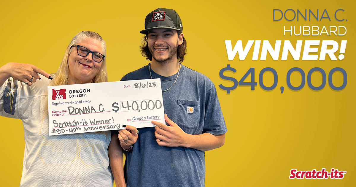 Donna C. – Oregon Lottery Scratch-it Winner