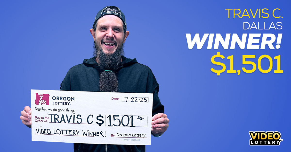 Travis C. — Video Lottery winner | Oregon Lottery