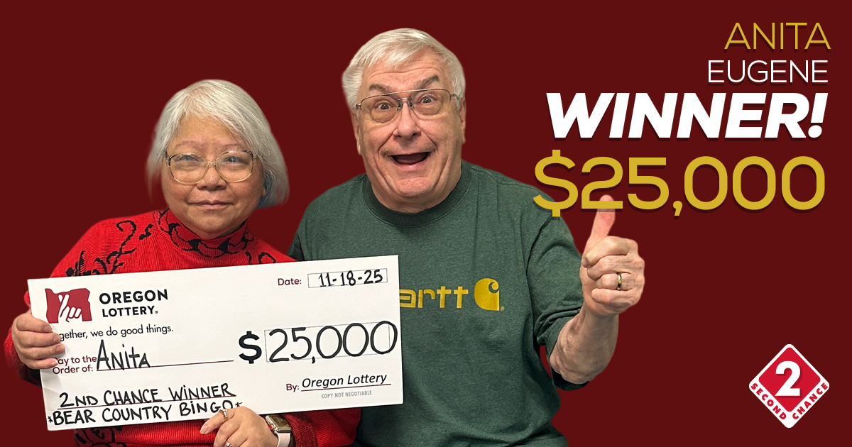 Anita - Oregon Lottery Second Chance Winner