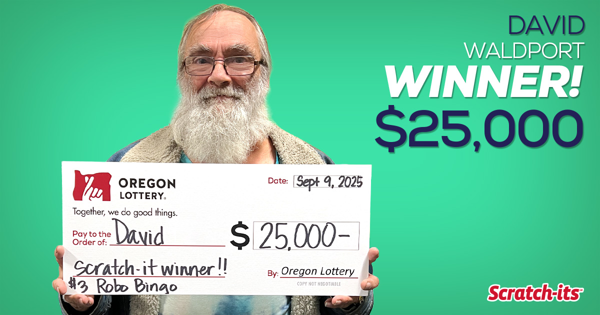 David – Oregon Lottery Scratch-it Winner